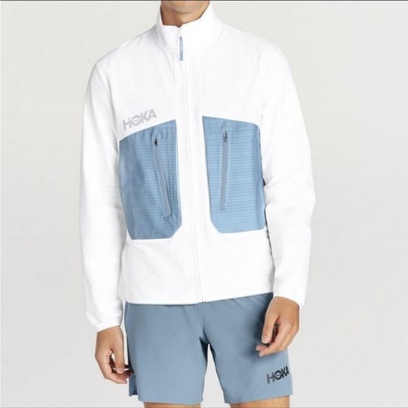 Hoka One One | Jackets & Coats | Hoka One One Mission Mens White Blue ...